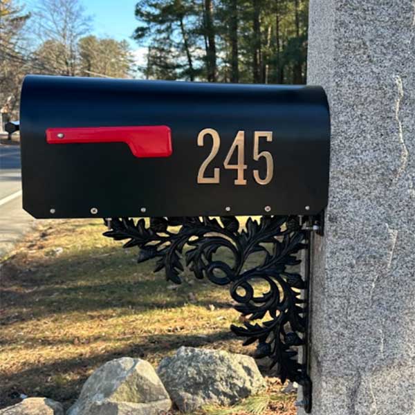 Mailbox Numbers Engraving - North Reading, MA - Superior Mailbox Design